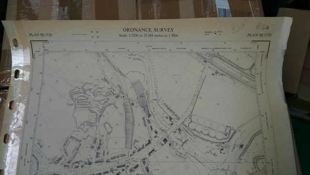 ORDNANCE SURVEY MAP: Colne Bridge/Liversedge, Plan SE 1720, 1959 $37.96 ...