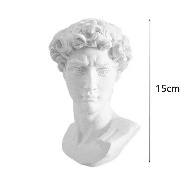 DAVID PORTRAITS SCULPTURE Mini Gypsum Resin Statue Michelangelo Bust ...