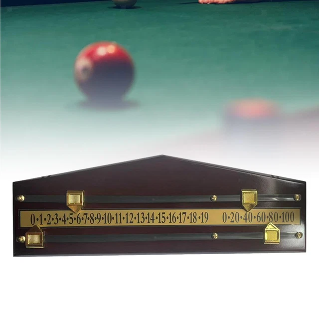 SHUFFLEBOARD WALL MOUNTED Scoreboard Scoring Device Wooden Calculation ...