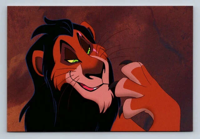 SINGLE POSTCARD THE Lion King Young Simba and Nala 'Just can't wait to ...