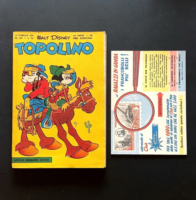 TOPOLINO LIBRETTO 180 con bollino E Cartolina ASTRA. QS. EDICOLA. Leggi descr EUR 120,00 ...
