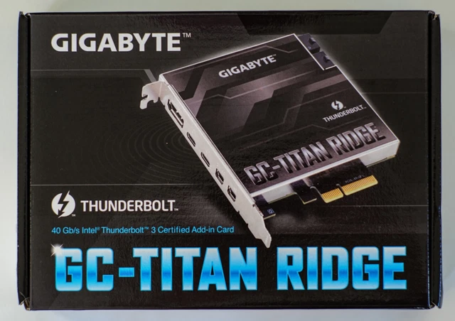 GIGABYTE GC-TITAN RIDGE Thunderbolt 3 Certified Motherboard PCI Add-in Card £135.00 - PicClick UK
