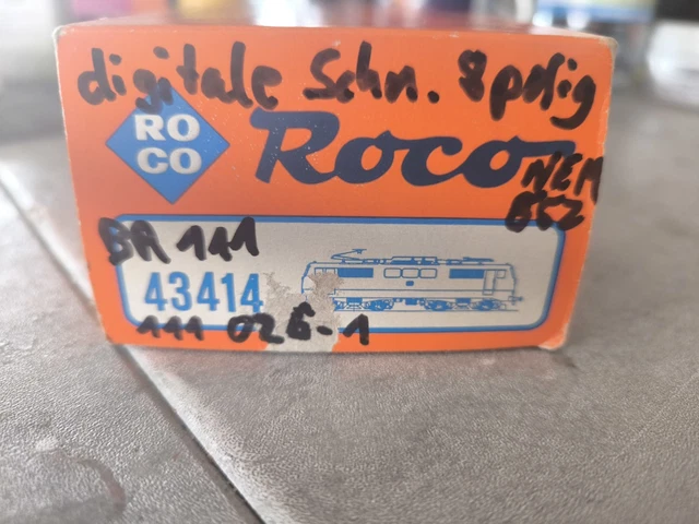 ROCO 43414 E-LOK BR 111 DB / H0/DC/8 polige DSS NEM 652/ digital ...