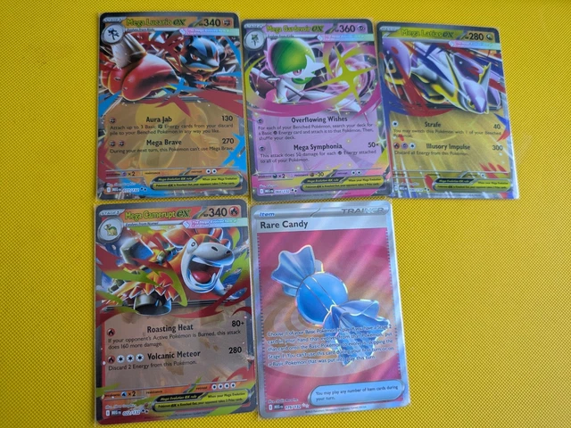 MEGA EVOLUTION EX Bundle Inc. Mega Lucario Ex 077/132 Mega Gardevoir Ex ...