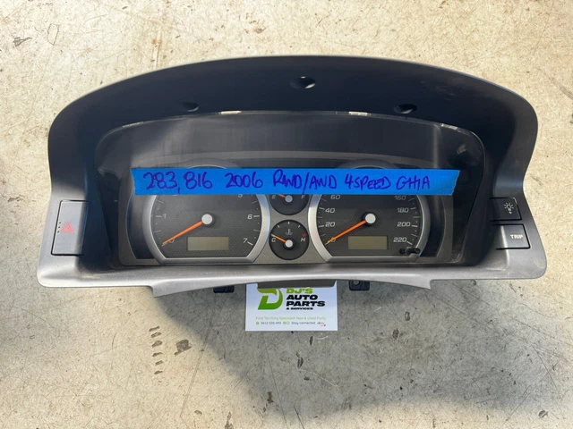 FORD TERRITORY SY SY2 RWD AWD GHIA 4 SPEED INSTRUMENT CLUSTER WITH 283 ...