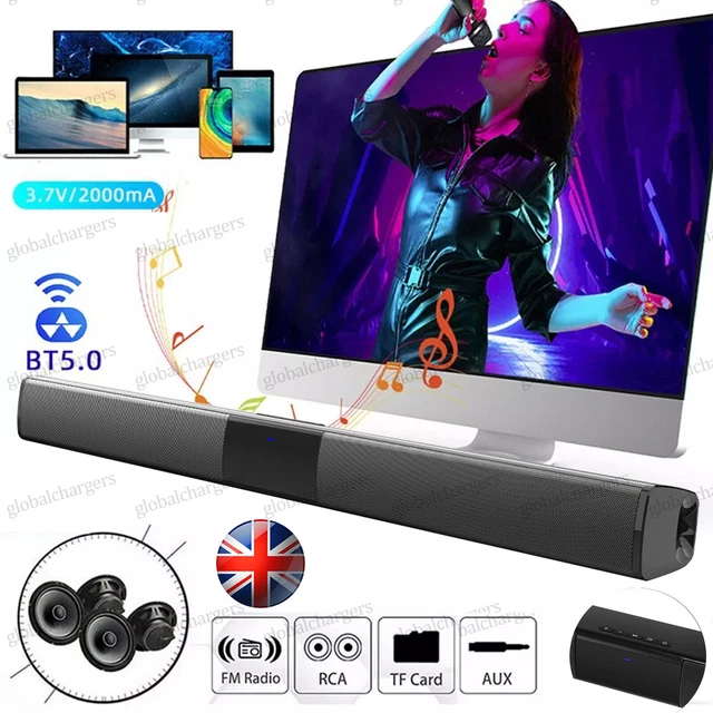 TV HOME THEATER Soundbar Wired Bluetooth 5.0 Speaker System Subwoofer ...