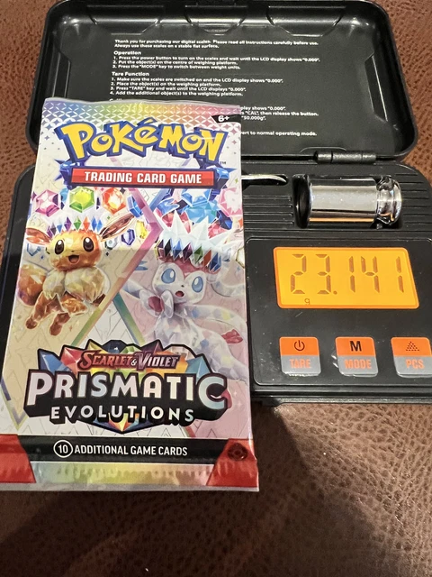 POKÉMON TCG - Prismatic Evolutions Booster Pack - Sealed - HEAVY WEIGHT ...