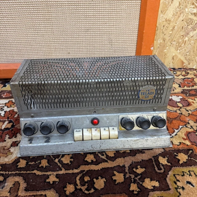 VINTAGE 1950S TELADI Germany TKV18 Valve Tube EL84 ECC83 Amplifier ...