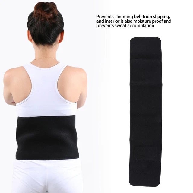 WAIST TRIMMER BELT Soft Lower Back Support Band Belt Abdominal Trainer ...