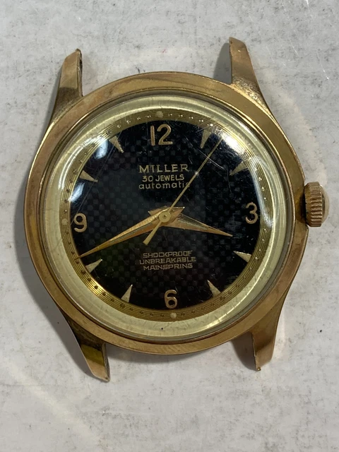 VINTAGE MILLER AUTOMATIC Men's Watch, Pre-Owned, Runs (17-#167) $72.00 ...