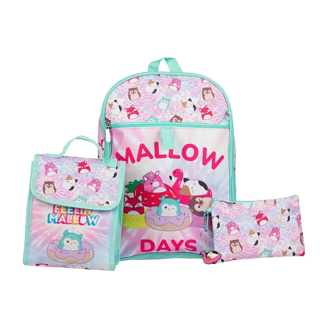 5 PIECE SQUISHMALLOW Backpack Lunch Box Bag Tote Lunchbox Pencil Case ...
