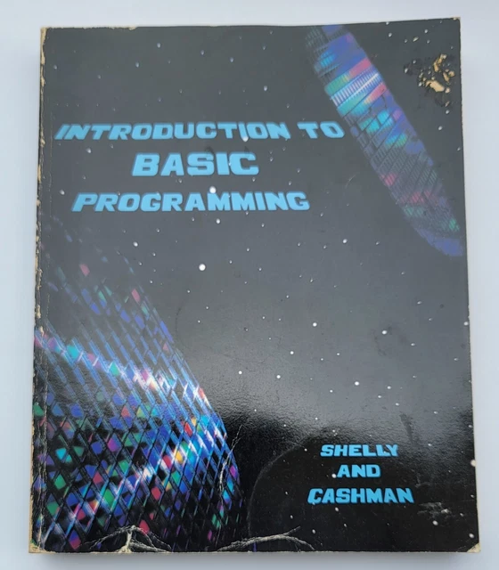 VINTAGE COMPUTER BOOK-INTRODUCTION to Basic Programming-Shelly and ...