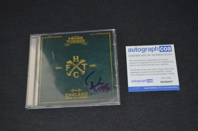 FRANK TURNER FIRMATO autografo di persona COPERTINA CD INCLUSA England ...