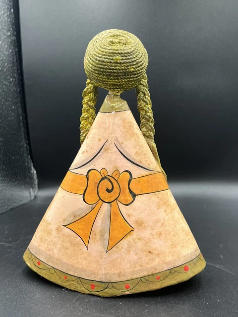 VINTAGE 1960'S MEXICAN Folk Art SERMEL Paper Mache SER MEL DOLL ...