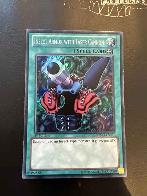 YUGIOH INSECT ARMOR With Laser Cannon Super Rare Numh-En057 1St Edition ...