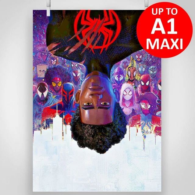 Spider-man: Across The Spider-verse Movie Poster Large Print Maxi A1
