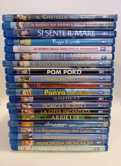 LOTTO INCREDIBILE 20 Blu Ray STUDIO GHIBLI - Mai Visionati.. Dischi ...