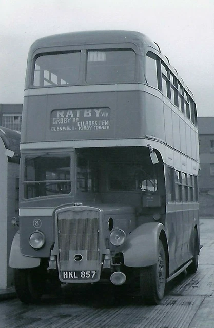 BUS PHOTO: HKL857 Astill & Jordan, Ratby (8). 1946 Bristol K6A ...