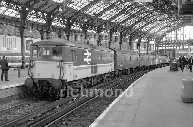 BRIGHTON STATION CLASS 73 73134 29.9.88 John Vaughan Negative RN417 £2. ...