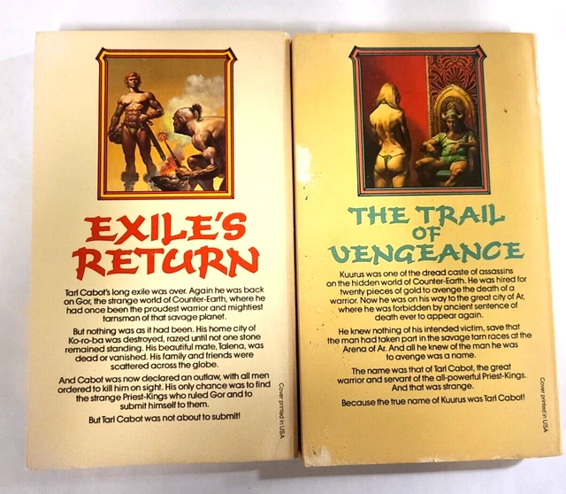 GOR : THE Chronicles of Counter Earth (lot de 2 livres !) - John Norman ...