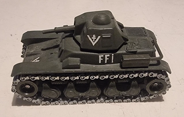 SOLIDO 1/43 CHAR Français Renault R35 Résistance FFI WW2 Tank Militaire ...