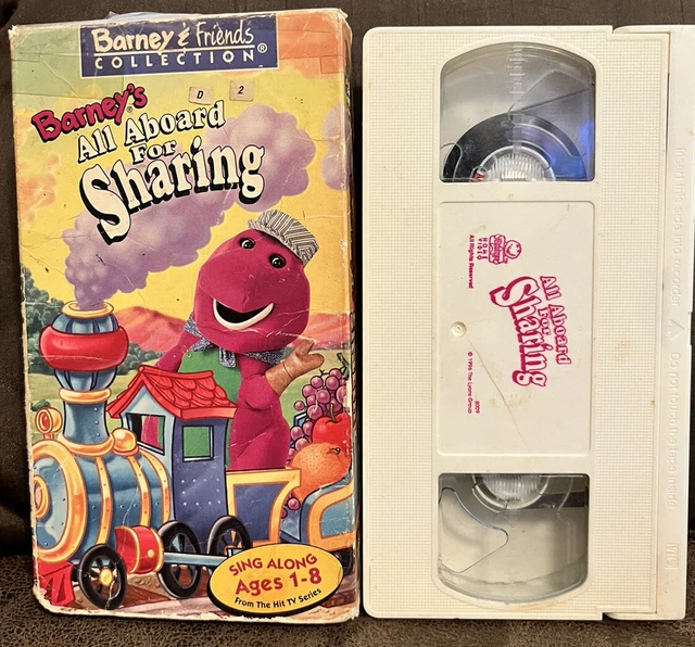 BARNEY - BARNEYS All Aboard for Sharing (VHS, 1996) £8.58 - PicClick UK