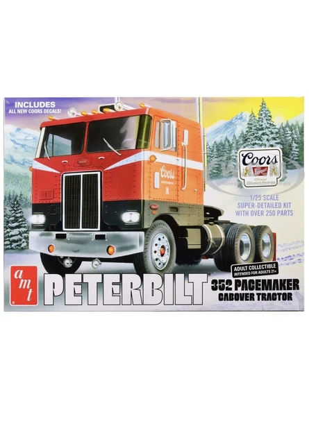 SKILL 3 MODEL Kit Peterbilt 352 Pacemaker Tractor "Coors" 1/25 Scale ...