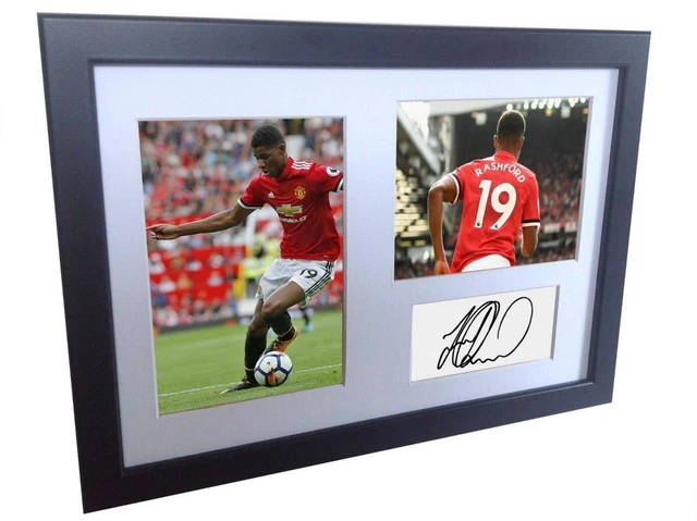 12X8 SIGNED MARCUS Rashford Manchester United Photo Picture frame ...