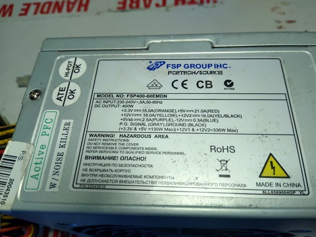 FSP GROUP PSU FSP400-60EMDN Alimentatore 400W - RICAMBI O RIPARAZIONI ...