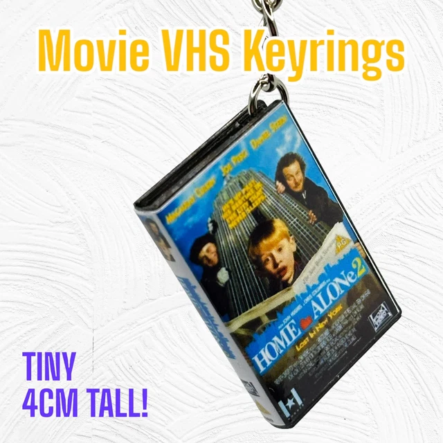 HOME ALONE 2 Retro Mini VHS Video Box Keychain - Miniature Collectible ...