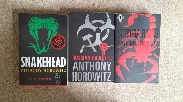 ALEX RIDER BOOKS -Snakehead, Scorpia Rising, Russian Roulette - Anthony ...