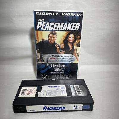 THE PEACEMAKER VHS 1997 Ex Rental George Clooney Nicole Kidman ...