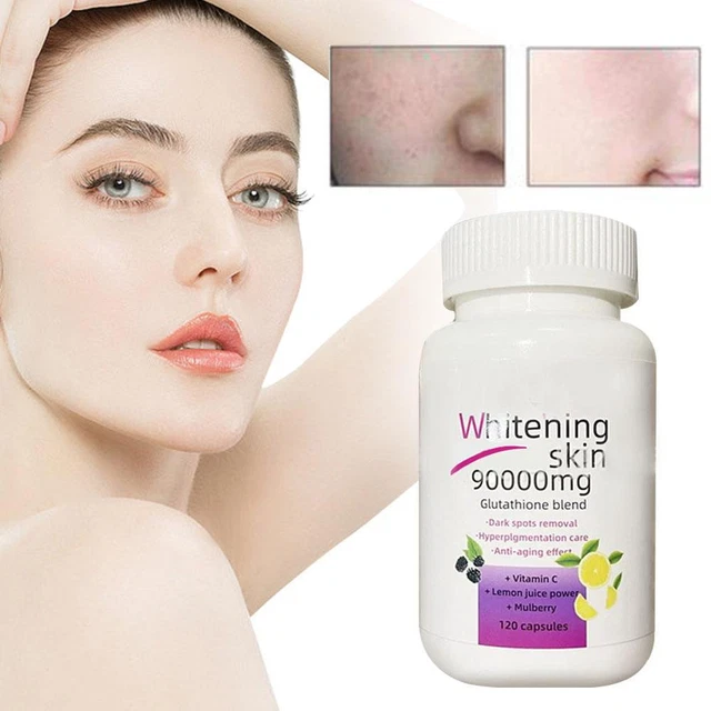 COLLAGEN WHITENING CAPSULES Skin Whitening 90000mg Deeply Moisturized ...