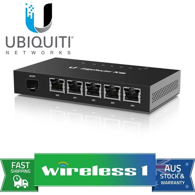 UBIQUITI ER-X-SFP EDGEROUTER X - 5-Port Gigabit Router, 1 SFP - 24v ...