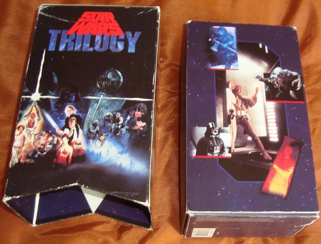STAR WARS TRILOGY (3-vhs box set,1992,english,hi-fi stereo) tested $35. ...