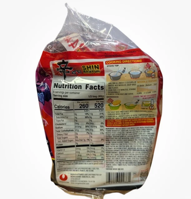 K-POP DEMON HUNTERS Shin Ramyun Noodles 4-pack NEW SEALED VIRAL £14.81 ...