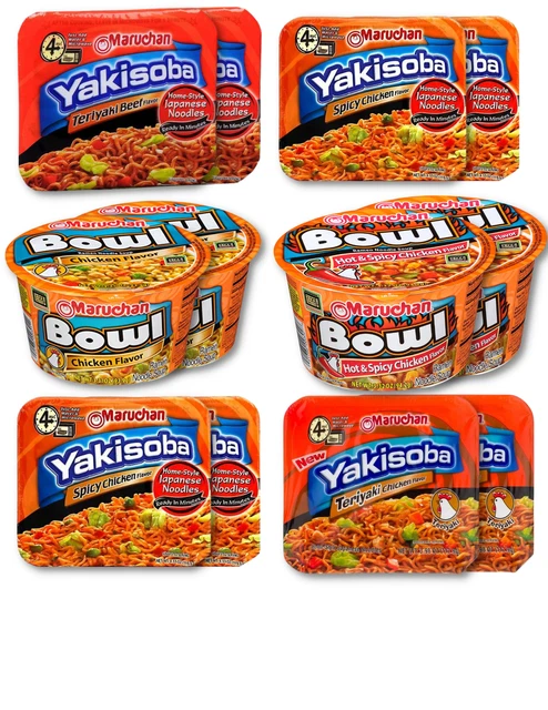 BULK MARUCHAN RAMEN Noodle | Yakisoba Bowls Variety (Pack of 12) $28.08 ...