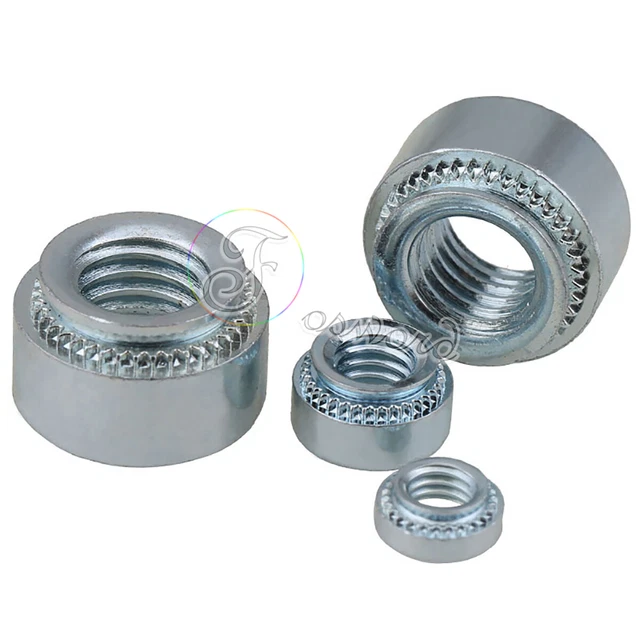 M2,2.5,3,4 STAMPING RIVET Nut Self-Clinching Nuts Blue Zinc-Plated For ...