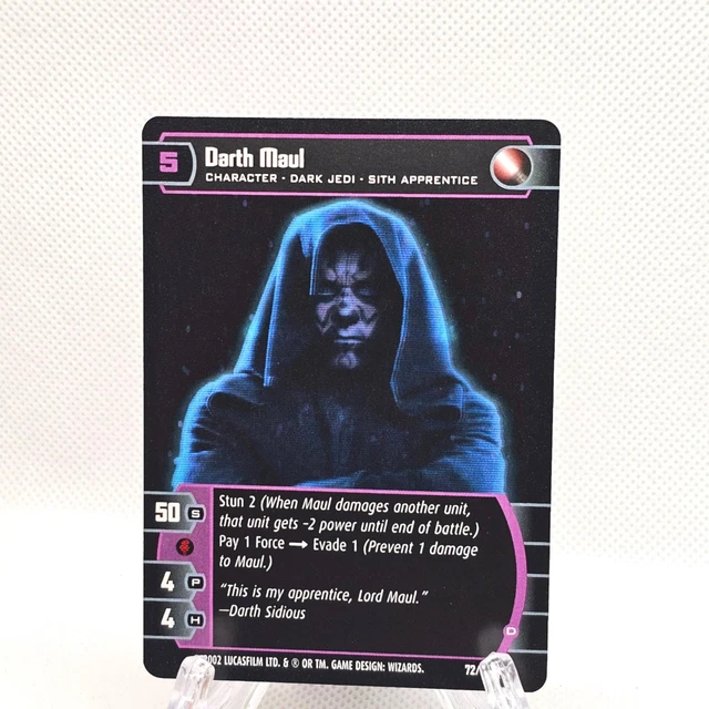 STAR WARS CCG TCG Sith Rising 72/90 Darth Maul (D) Sith Apprentice Dark ...