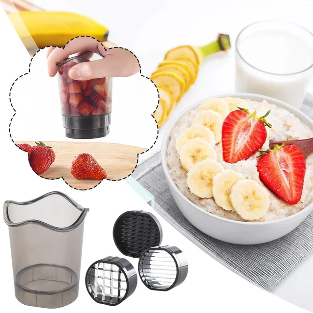 SLICING CUPS WITH Push Plate Fruit and Vegetable Food Quick Slicer ...