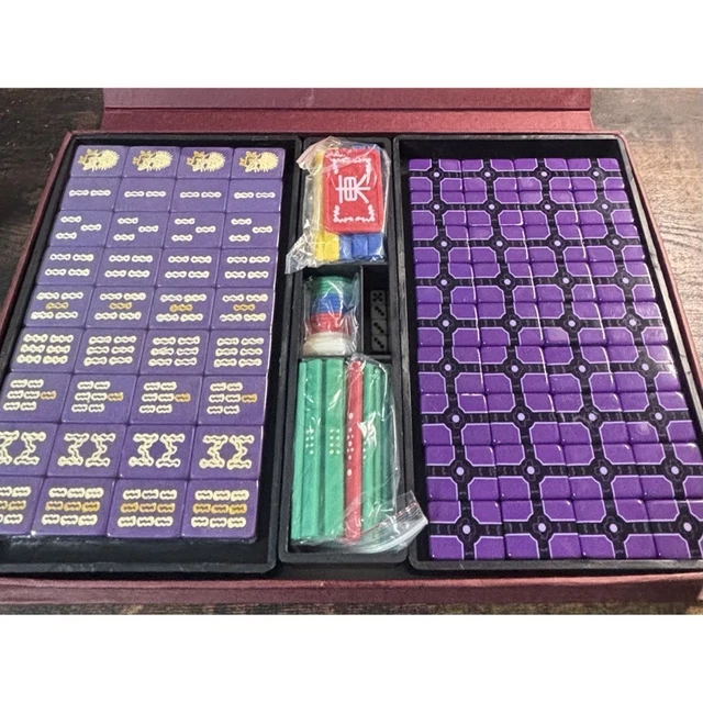 GUNDAM DOM MAHJONG Mahjong Tiles Black Triple Star MS-09 Collection ...