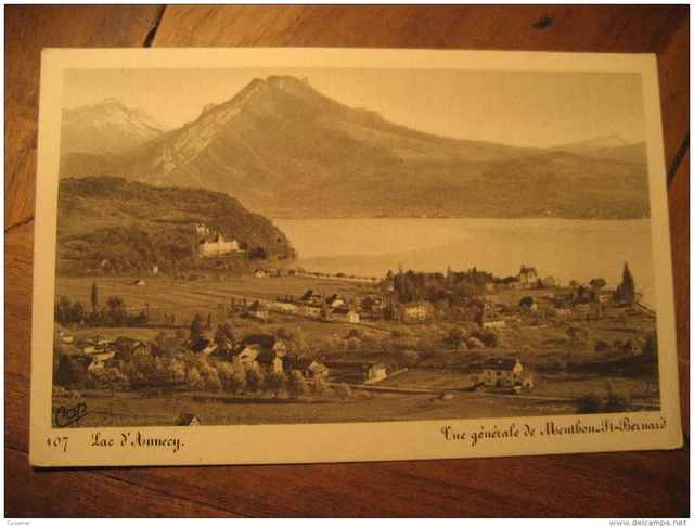 MENTON LAC D'ANNECY St. Bernabe Alpes Maritimes Cote D'Azur Carte ...