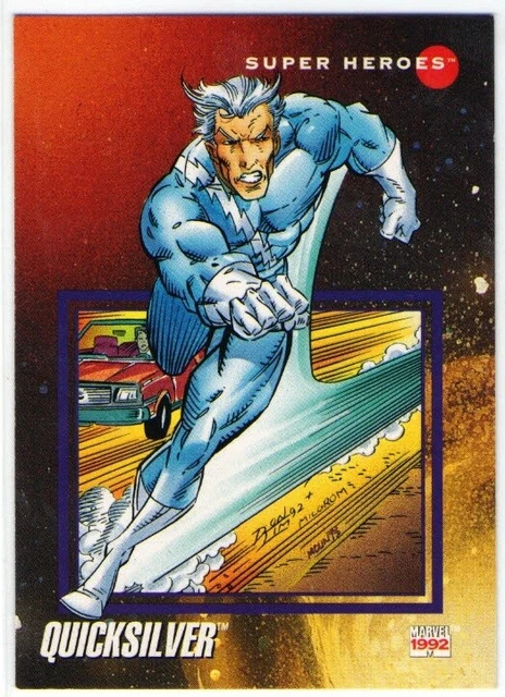 QUICKSILVER, X-MEN (MARVEL Universe Series 3, 1992 Impel) [PRESQUE ...