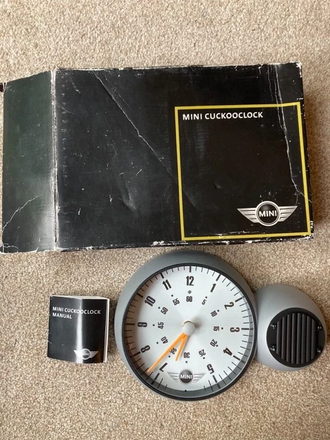 BMW MINI CAR - Cuckoo Wall Clock - Box - Full Working Order £110.00 ...