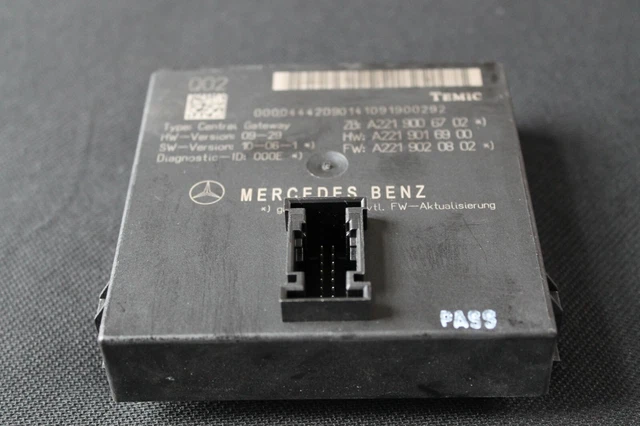 ORIGINAL MERCEDES BENZ S63 AMG S Gateway Control Unit A2219006702 £117. ...