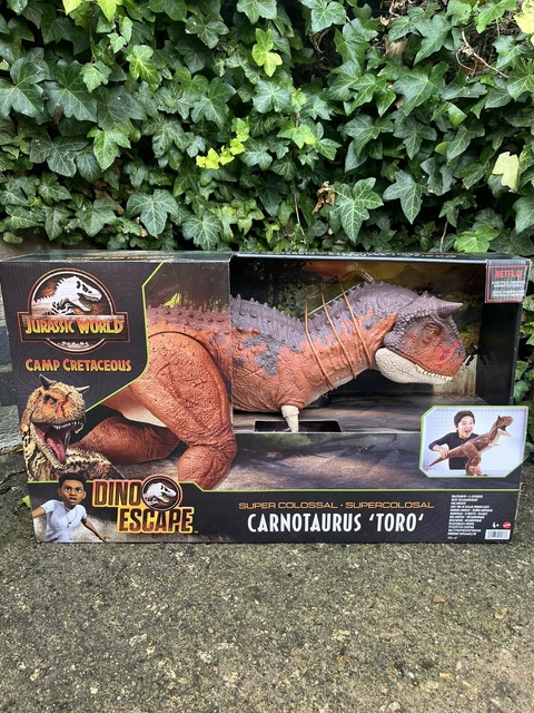 LARGE JURASSIC WORLD Colossal Carnotaurus 'Toro' 16" Dinosaur Action ...