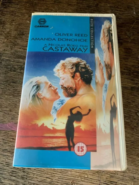 Castaway Amanda Donohoe Oliver Reed Vhs Video £999 Picclick Uk