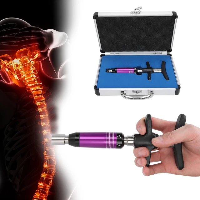 6 GEARS MANUAL Spine Correction Massager Spine Adjustment Handheld ...