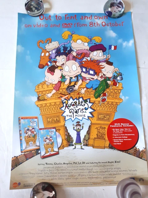 RUGRATS IN PARIS MOVIE 2000 ORIGINAL POSTER Video Shop VHS DVD 59 ...