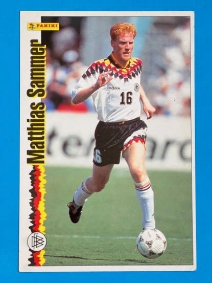 MATHIAS SAMMER PANINI EURO 96 Deutschland sticker figurina XL card no ...